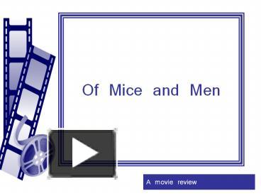 PPT – Of Mice and Men PowerPoint presentation | free to download - id ...