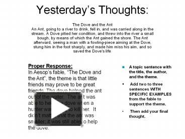 PPT – Yesterday PowerPoint presentation | free to view - id: 752b7a-NzRkN