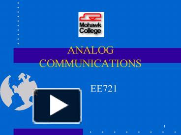ANALOG COMMUNICATIONS presentation | free to view