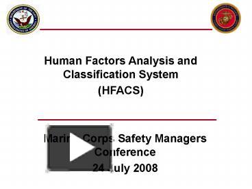 Marine Corps Safety Managers Conference presentation | free to view