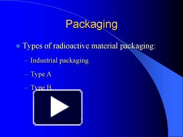 Packaging presentation | free to view