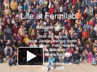 Life at Fermilab presentation | free to download