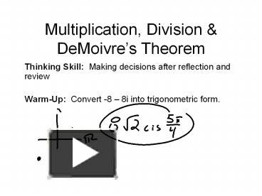 PPT – Multiplication, Division PowerPoint presentation | free to ...