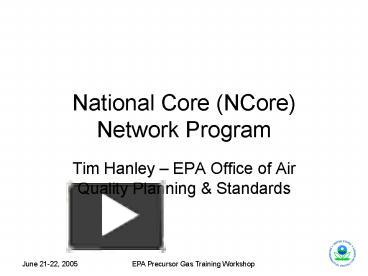 PPT – National Core NCore Network Program PowerPoint presentation ...