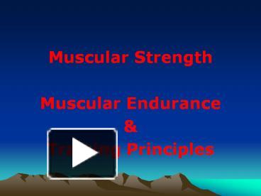 PPT – Muscular Strength PowerPoint presentation | free to view - id ...
