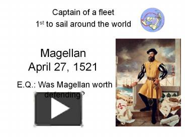 Magellan April 27, 1521 presentation | free to view