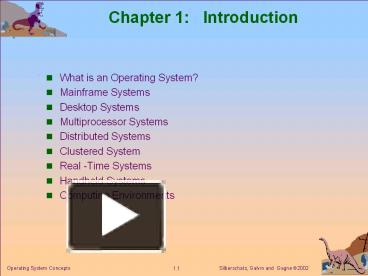 PPT – Chapter 1: Introduction PowerPoint presentation | free to view ...