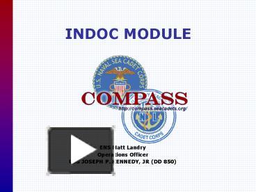 INDOC MODULE presentation | free to view