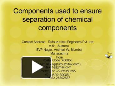 PPT – structured packings PowerPoint presentation | free to download ...