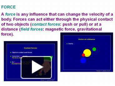 FORCE presentation | free to view