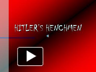 HITLER presentation | free to view