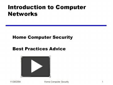 PPT – Introduction to Computer Networks PowerPoint presentation | free ...