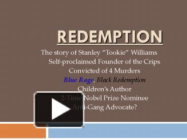 REDEMPTION presentation | free to view