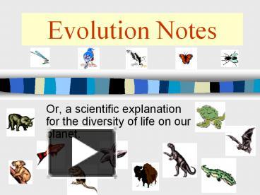 PPT – Evolution Notes PowerPoint presentation | free to download - id ...