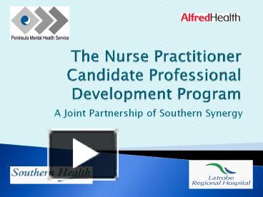 PPT – The Nurse Practitioner Candidate Professional Development Program ...