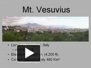 Mt. Vesuvius presentation | free to view