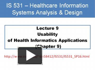 PPT – Usability PowerPoint presentation | free to download - id: 760325 ...