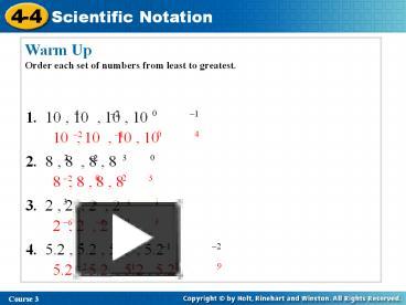 PPT – Warm Up PowerPoint presentation | free to download - id: 7609d6-NDRjM