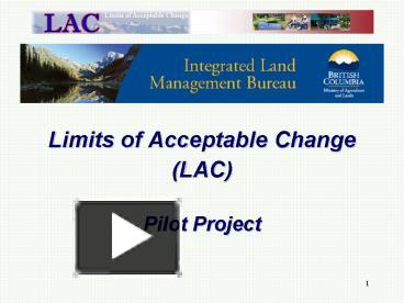 PPT – Limits of Acceptable Change PowerPoint presentation | free to ...