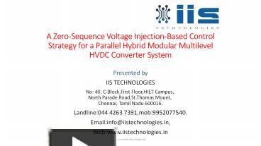 PPT – A Zero-Sequence Voltage Injection-Based Control Strategy for a ...