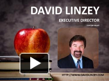 David Linzey Clayton Valley | David Linzey Superintendent presentation ...