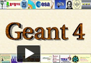 PPT – Seminario Geant4 INFN PowerPoint presentation | free to view - id ...