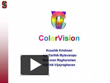 PPT – ColorVision PowerPoint presentation | free to view - id: 76593-NzhlM