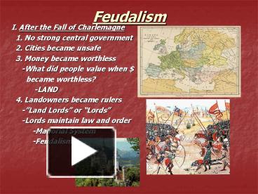 PPT – Feudalism PowerPoint presentation | free to download - id: 767255 ...