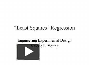 PPT – Least Squares Regression PowerPoint presentation | free to view ...