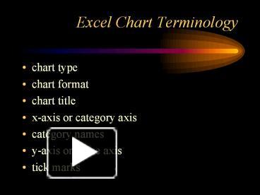 Excel Chart Terminology presentation | free to download