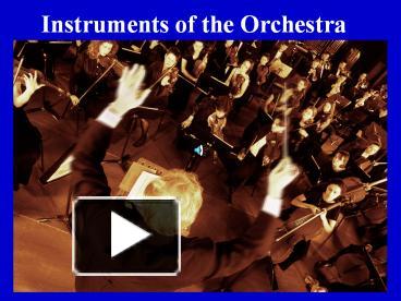 Instruments of the Orchestra presentation | free to download