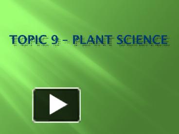PPT – Topic 9 PowerPoint presentation | free to download - id: 76a953-Y2RkN