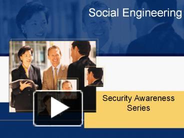 Social Engineering presentation | free to view