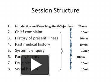 Session Structure presentation | free to download