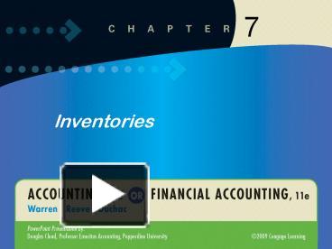 PPT – Inventories PowerPoint presentation | free to download - id ...