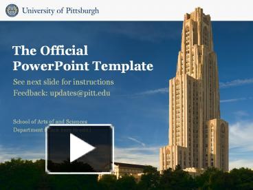 PPT – The Official PowerPoint Template PowerPoint presentation | free ...