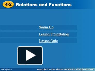 Warm Up presentation | free to view