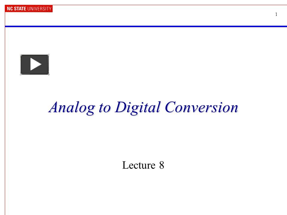 Analog to Digital Conversion presentation | free to view