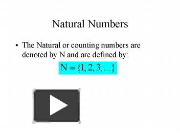 PPT – Natural Numbers PowerPoint presentation | free to view - id ...