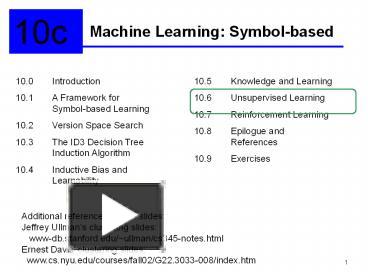 PPT – Machine Learning: Symbol-based PowerPoint presentation | free to ...