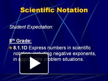 Scientific Notation presentation | free to download