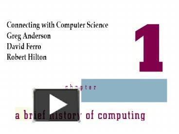 PPT – Introduction to Computer Science PowerPoint presentation | free ...