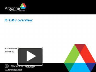 RTEMS overview presentation | free to view