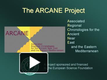 PPT – The ARCANE Project PowerPoint presentation | free to download ...