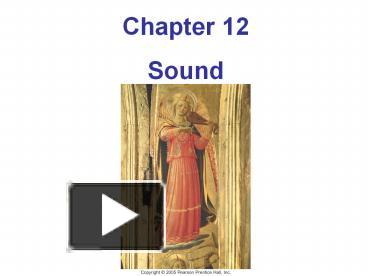 PPT – Sound PowerPoint presentation | free to view - id: 770b33-MWJlN