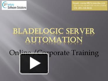 PPT – BMC BladeLogic Automation Suite PowerPoint presentation | free to ...