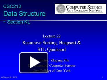 CSC212 Data Structure - Section KL presentation | free to download
