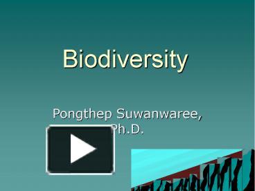 Biodiversity presentation | free to download