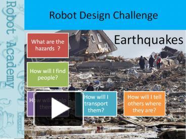 Robot Design Challenge presentation | free to download