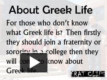 PPT – About Greek Life PowerPoint presentation | free to download - id ...